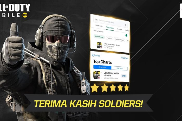 Call of Duty Mobile Duduki Peringkat 1 Google Play dan App Store - Semua Halaman - Grid Games
