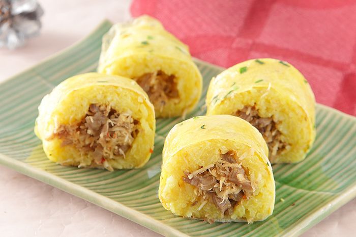 Resep Ketan Kuning Gulung Daging Enak, Menu Sarapan yang Bisa Bikin ...