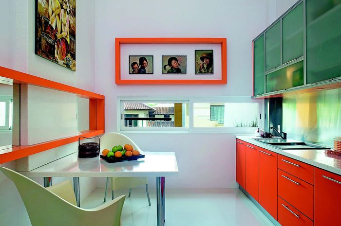 Lebih Kreatif dan Berselera dengan Oranye di Pantry dan Ruang Makan ...