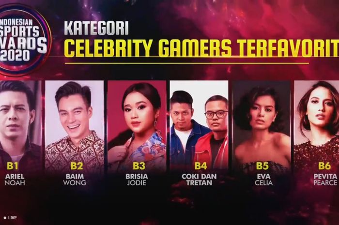 Voting Dibuka! Ariel Noah hingga Baim Wong Bangga jadi Nominator Indonesian Esports Awards 2020