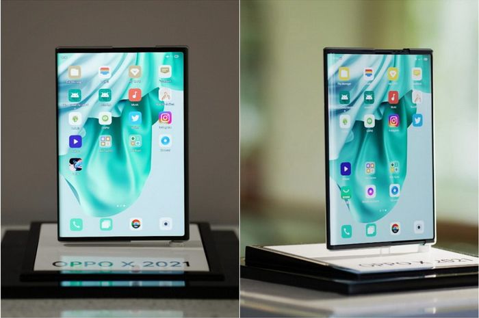 Smartphone Layar Gulung OPPO X 2021 Tampil Perdana di OPPO Gallery ...