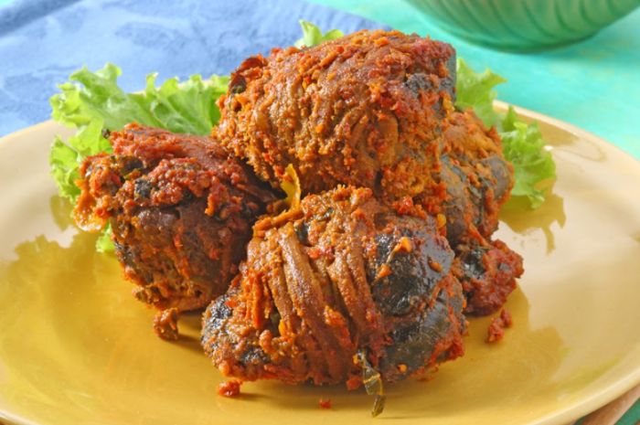 Resep Rendang Hati Ampela Berbalut Usus Enak, Menu Makan Siang Nikmat ...