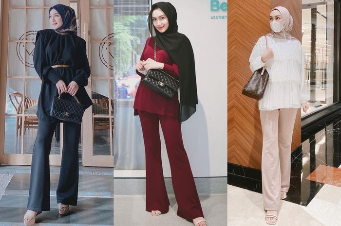 Inspirasi Outfit Hijab dengan Celana Cutbray dari Melody Prima, Klasik Tapi Modis! - Stylo
