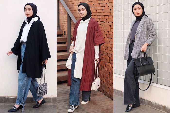 Padu Padan Fashion Hijab Pakai Outer ala Selebgram Alifia Diannisa - Stylo