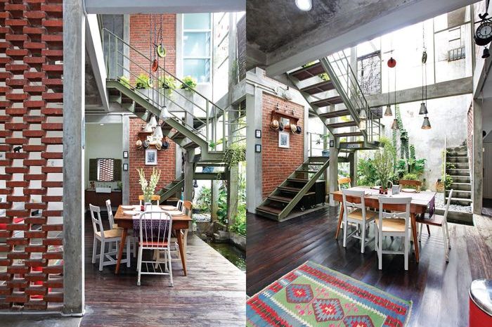 Pasok Udara bagi Rumah Tropis, Ini Cara Optimalkan Void di Ruang Makan ...