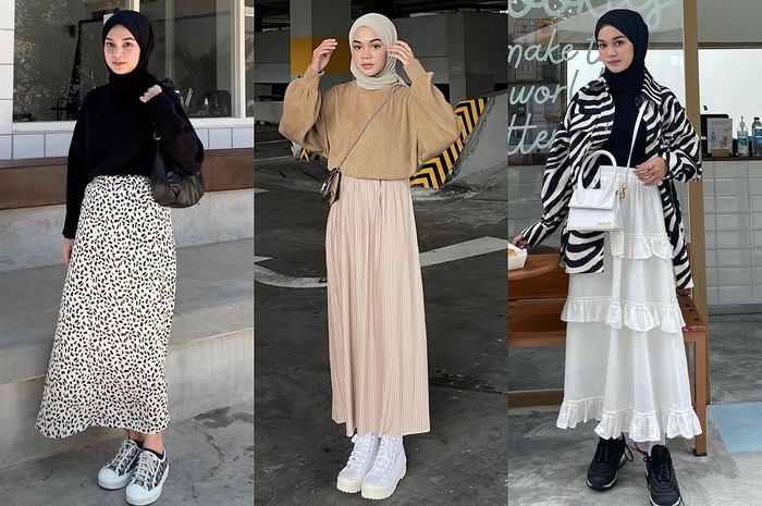 3 Jenis Rok Hijab Kekinian dari Selebgram Yure Zalina yang Bisa Ditiru ...