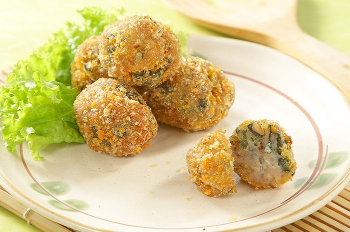 Resep Bola-Bola Ikan Bayam Goreng Panir Enak, Aneka Camilan Seafood ...