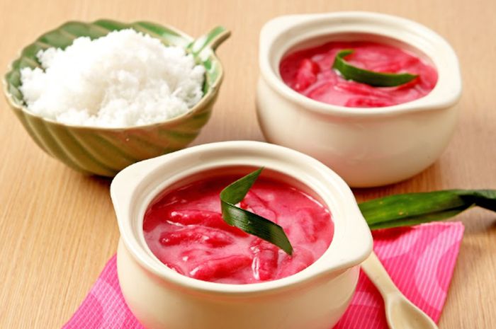 Resep Bubur Gunting Buah Naga Enak Dan Praktis, Menu Sarapan Kenyal ...