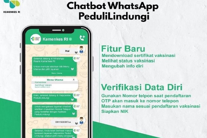 Kini Sertifikat Vaksin Covid 19 Bisa Diunduh Melalui Whatsapp Berikut