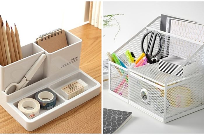 3 Rekomendasi Online Shop Rak Alat Tulis Bikin Meja Rapi dan Estetik ...