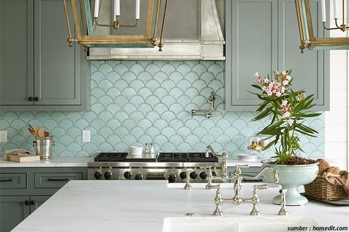 Fungsional dan Estetis, 8 Material Pilihan Backsplash Dapur dan Kesan ...