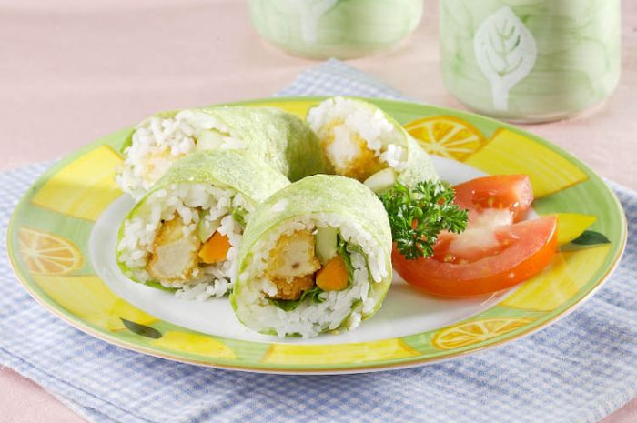 Resep Nasi Gulung Ayam Stik Ini Selain Mudah Dibuat Dan Enak ...
