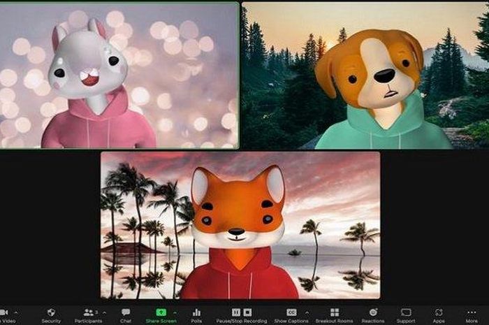 Cara Mengubah Wajah menjadi Hewan Lucu di Zoom Meeting, Fitur Baru Nih ... Cara Mengubah Wajah menjadi Hewan Lucu di Zoom Meeting, Fitur Baru Nih ...