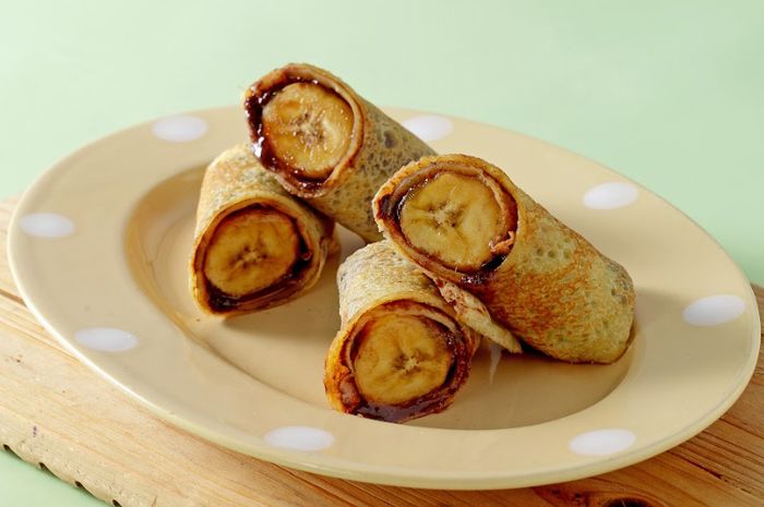 Resep Crepe Pisang Gulung Cokelat, Kudapan Lezat Untuk Menikmati Malam ...