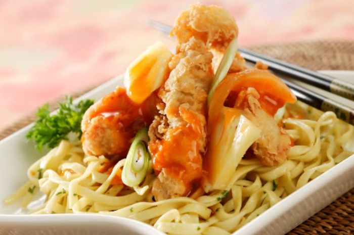 Resep Mi Siram Ikan Asam Manis, Menu Serba Mi Praktis Dan Nikmat Untuk ...