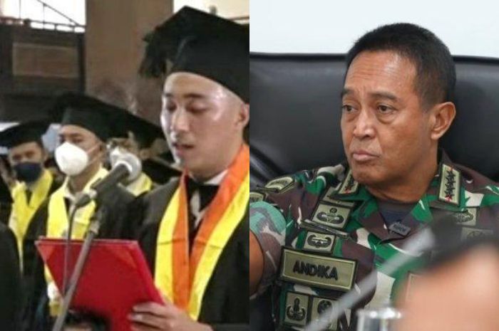 Wisuda Bareng Keponakan Jokowi, Andrew Perkasa Anak Panglima TNI ...
