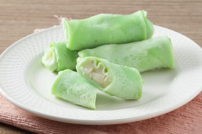 Resep Dadar Gulung Isi Vla Kelapa Muda, Kue Tradisional Dengan Isian ...