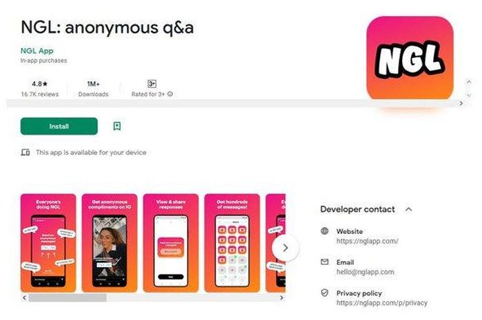 NGL Link: bisakah penerima pesan mengetahui identitas pengirim pesan ...