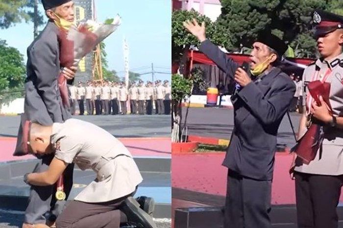 Aksinya Cium Kaki Sang Ayah Bikin Kapolda hingga Perwira Polisi Ikut Terharu, Viral Anak Sopir ...