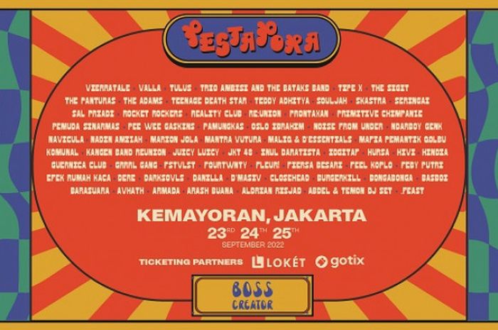 PESTAPORA 2022: Daftar Line Up Lengkap, Jadwal, Lokasi, Harga dan Cara ...