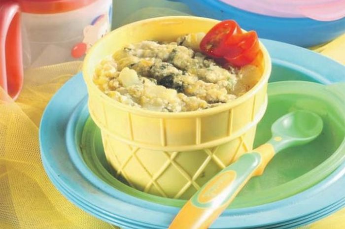 Resep MPASI 6 Bulan, Menu Nasi Tim Saring Ikan Tenggiri Enak dan ...