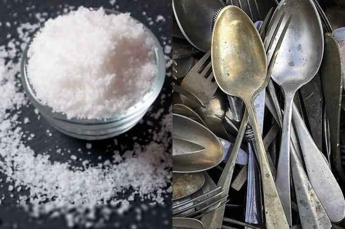 Kinclongnya Bak Beli Baru, Sendok Karatan Bisa Bersih Cuma Modal Garam ...