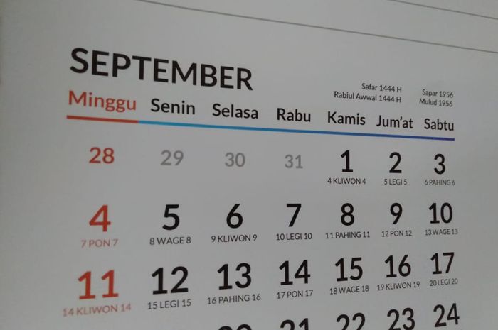 Bulan September 2022 Peringati Sederet Hari Peringatan Nasional dan ...