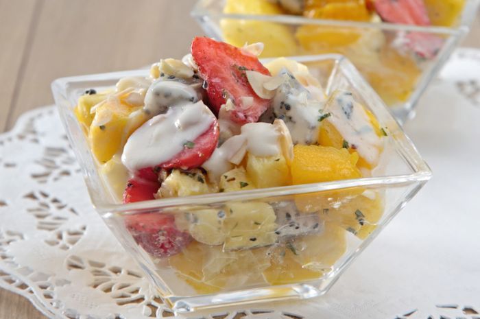 Resep Fruit Salad with Passion Dressing, Menu Penutup Sehat yang ...