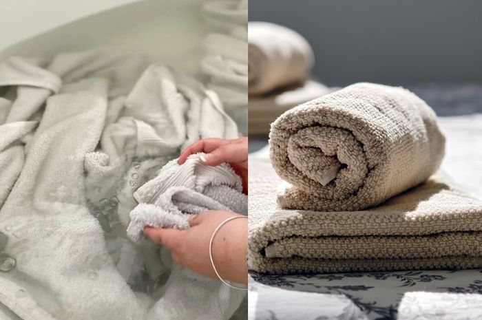 Coba Ajarin Petugas Laundry, Begini Cara Bikin Handuk Dekil Jadi Bersih ...