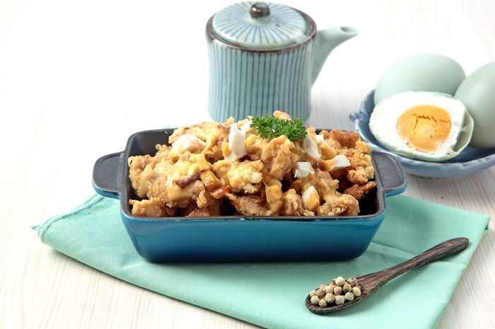 Resep Popcorn Chicken Saus Keju Telur Asin yang Pas untuk Makan Siang ...