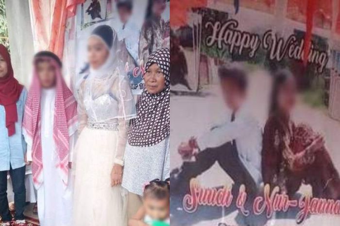 Cinlok di Waterboom, Pernikahan Bocah 14 Tahun dan 9 Tahun Ini Sempat Viral, Gelar Pesta Meriah ...