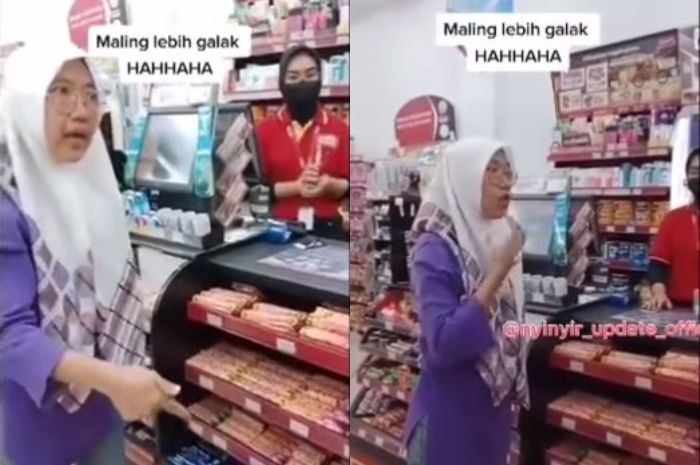 Maling Lebih Galak! Viral Emak-Emak Keciduk Curi Barang di Minimarket ... Maling Lebih Galak! Viral Emak-Emak Keciduk Curi Barang di Minimarket ...