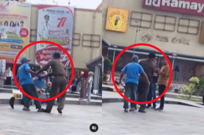 Viral Aksi Satpol PP Rebut Paksa Jualan Milik Pedagang Keliling, Netizen Dibuat Geram Melihatnya ...
