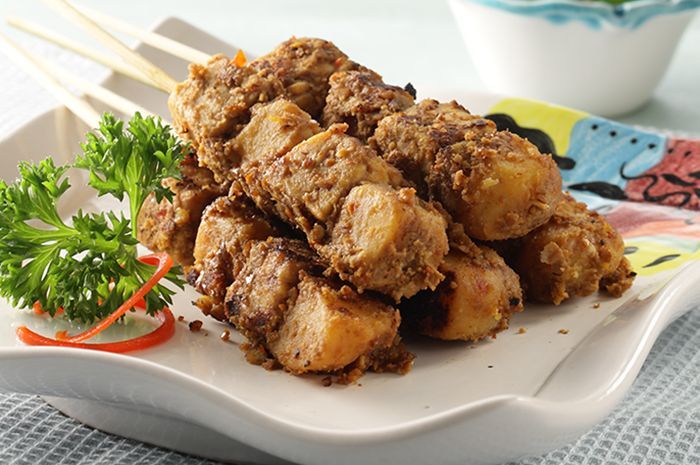 Resep Sate Tempe dan Kentang Bumbu Pecel, Resep Vegetarian Dengan ...