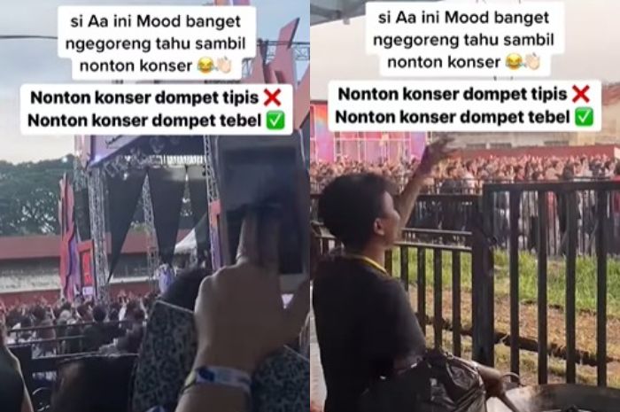 Viral Aksi Penjual Gorengan di Tempat Konser Kepergok Lagi Asyik Nyanyi ... Viral Aksi Penjual Gorengan di Tempat Konser Kepergok Lagi Asyik Nyanyi ...
