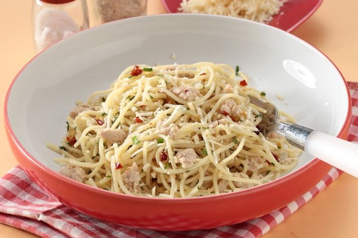 Resep Bekal Sekolah : Resep Spageti Ayam Cabai, Kreasi Pasta Sedap ...