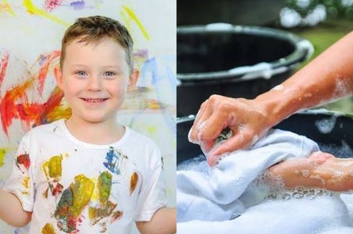 Sayang Banget Kalau jadi Lap Dapur, Baju Kena Noda Cat Bisa Kinclong ...