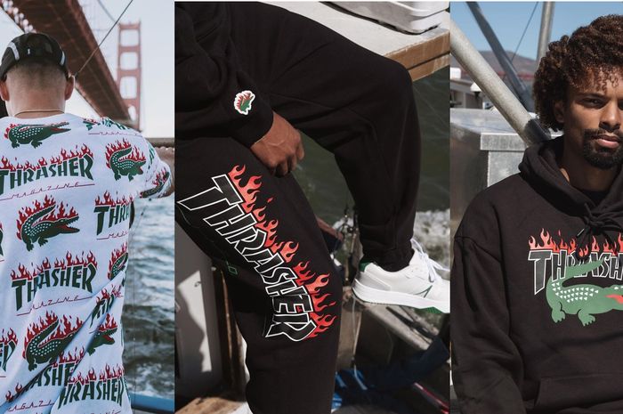 Collab Lacoste x Thrasher Gabungin Vibe San Fransisco dan Paris! - Hai