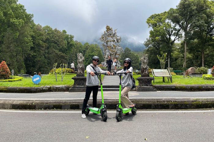 Healing Sejenak Naik E-Scooter di Kebun Raya Bali, Kendaraan yang Lagi ...