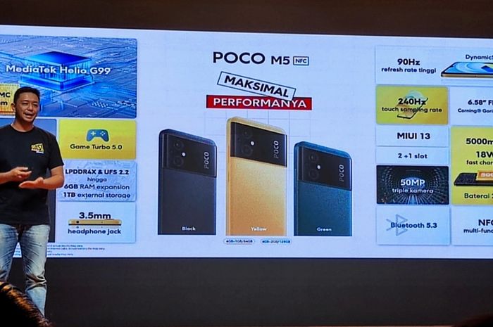 Harga dan Spesifikasi POCO M5, Kinerja Gaming Pakai MediaTek Helio G99 ...