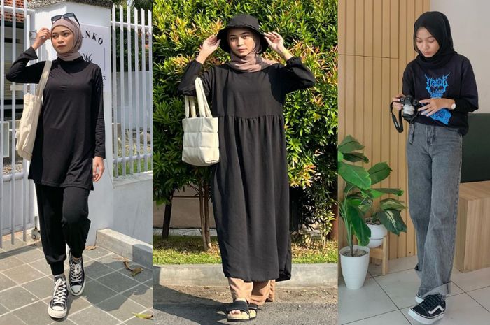 Outfit Hijab Ala Cewek Mamba Dari Astrid Alfinn Ini Kece Abis Contek