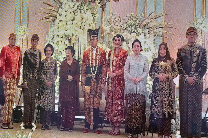 Pakai Anting Hidung, Megawati Soekarnoputri Hadiri Resepsi Pernikahan Kaesang dan Erina Gudono