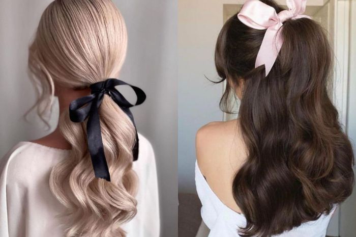 Tampil Manis Saat Tahun Baruan, Coba 4 Ide Tatanan Rambut Pakai Pita ...