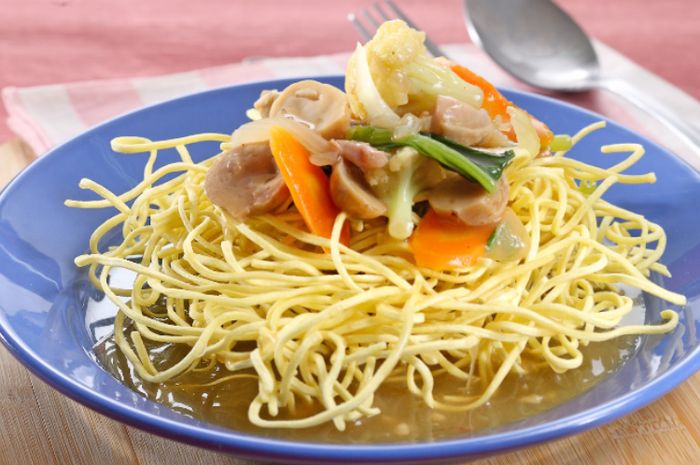 Resep Mi Kering Siram, Menu Sarapan Praktis Serba Mi Dengan Tekstur ...