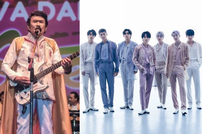 Daebak! Rhoma Irama sang Raja Dangdut Terima Tantangan Nyanyi Lagu Korea Milik BTS, Ternyata ...
