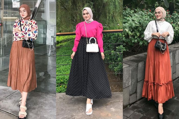 Rok yang Cocok untuk OOTD Hijab dari Sasa Fadya, Intip Gayanya! - Stylo