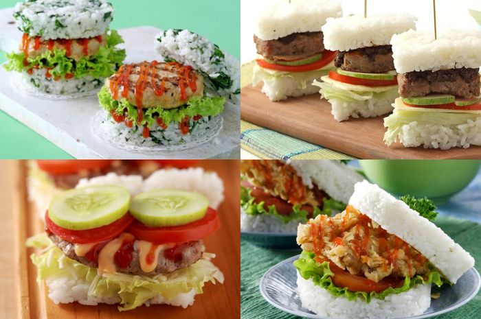 Unik dan Bikin Kenyang, Ini 4 Resep Burger Nasi untuk Bekal Sekolah ...