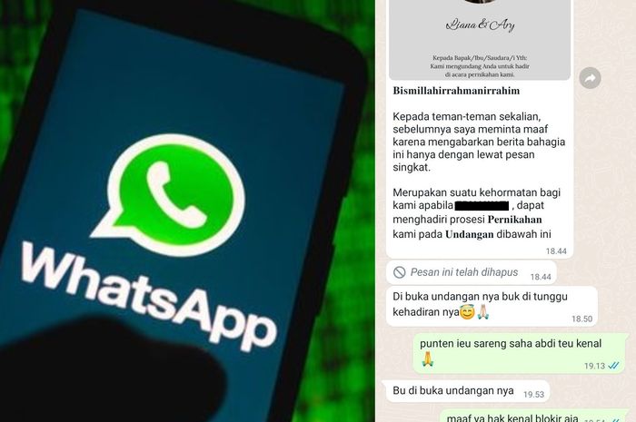 Penipuan Baru! Klik Link Undangan Nikah di WhatsApp, Duit Lenyap ...