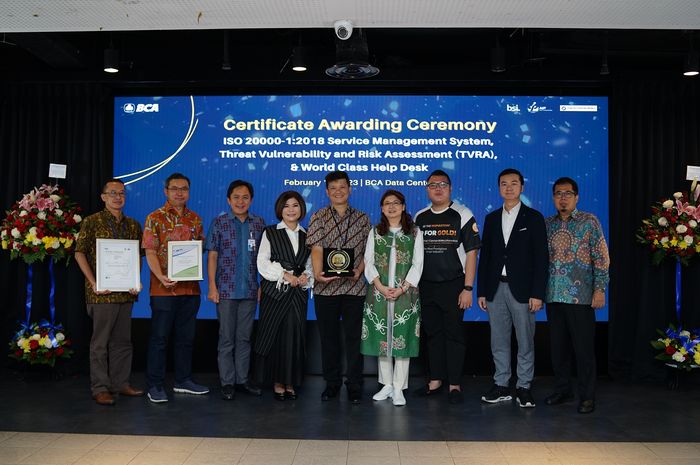 BCA Raih Sertifikasi untuk Layanan TI, Data Center dan Help Desk - Info ...