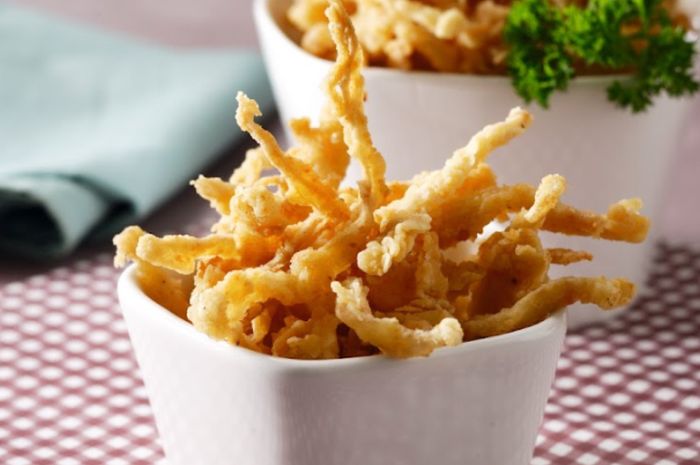 Resep Enoki Goreng Keju Pedas, Camilan Praktis Dan Renyah yang Tak Bisa ...